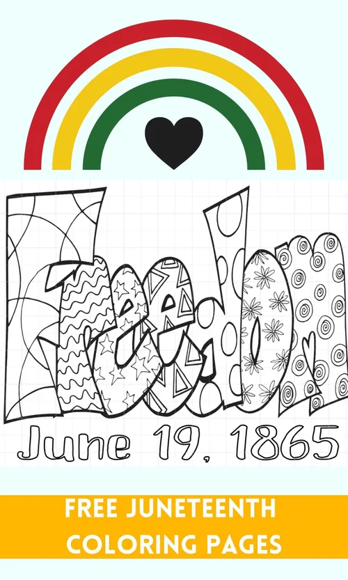 Free Juneteenth Coloring Pages — Stevie Doodles