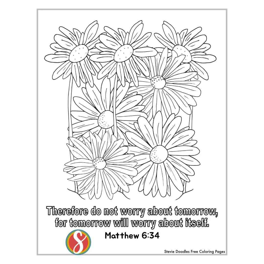 Free Matthew Scripture Coloring Pages — Stevie Doodles