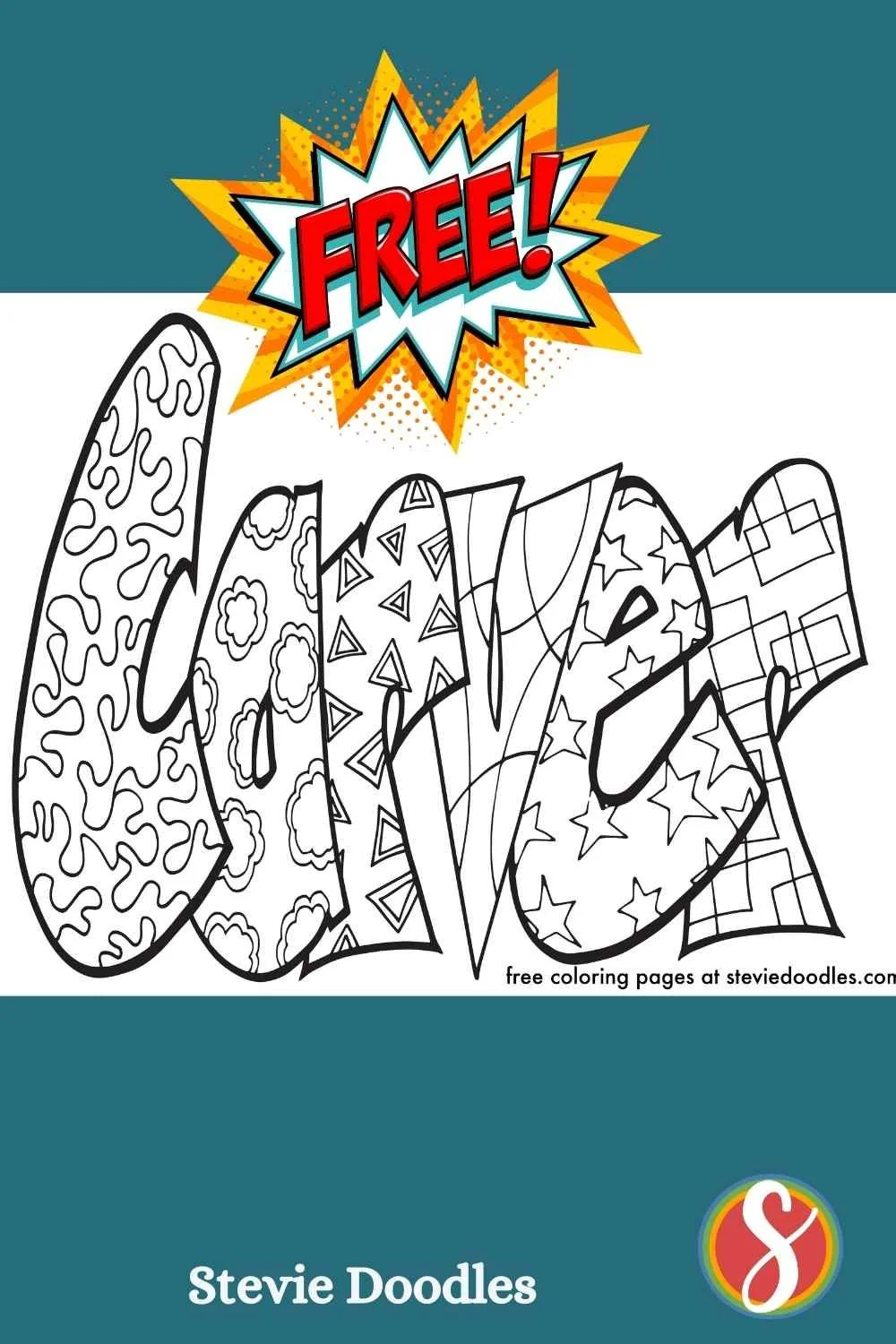 Free Carver Coloring Page — Stevie Doodles