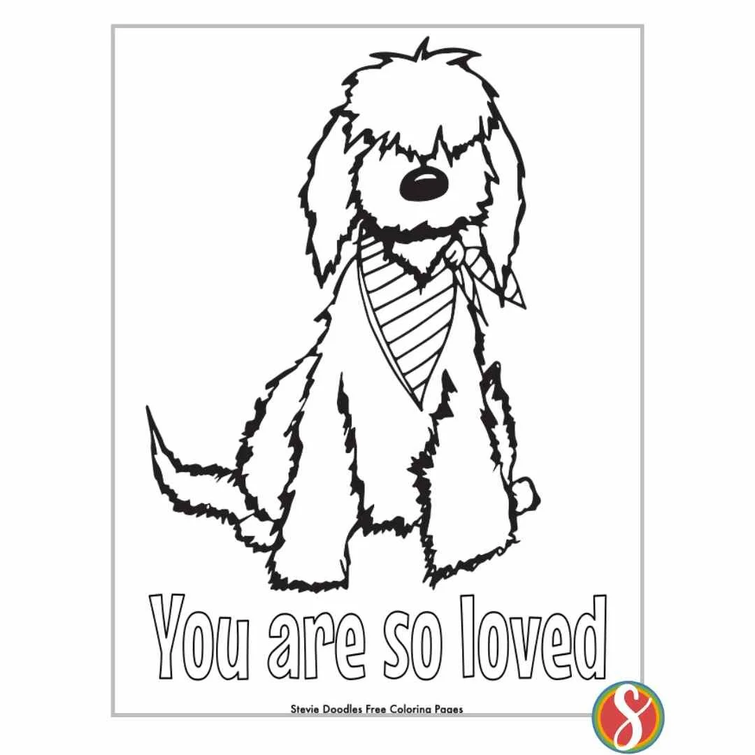 You Are So Loved Coloring Pages — Stevie Doodles