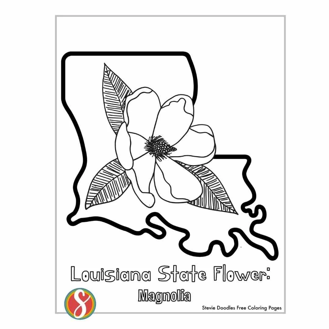 Free Louisiana Coloring Pages — Stevie Doodles