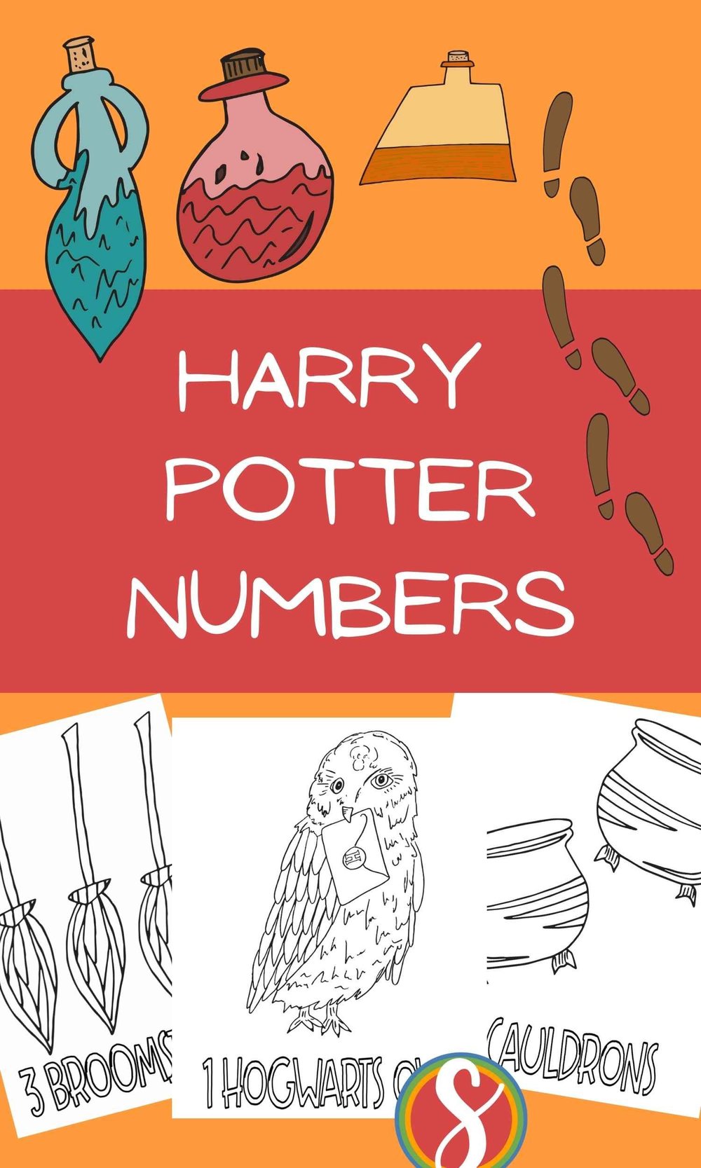 Free Harry Potter #'s Coloring — Stevie Doodles