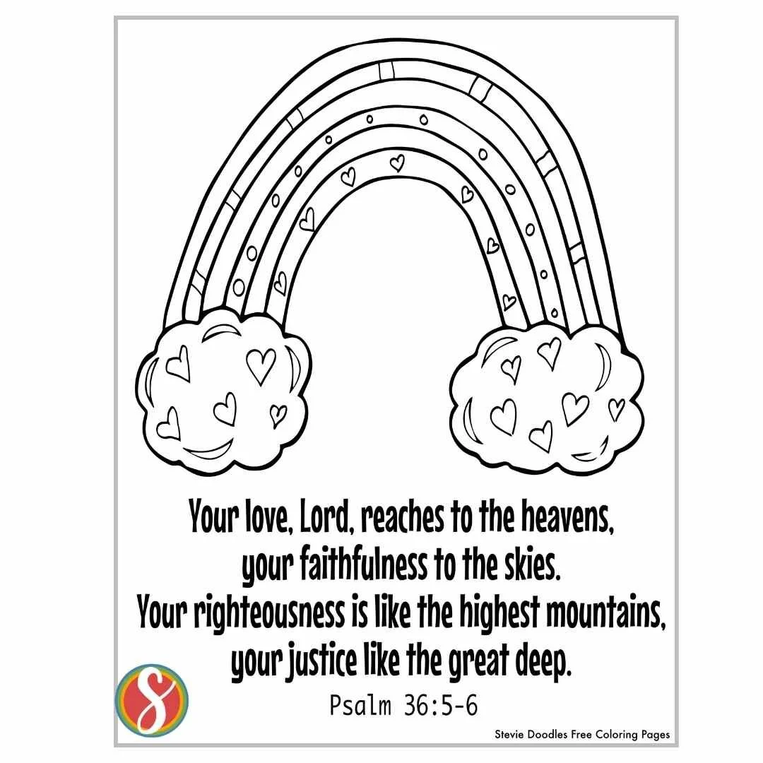 Psalm 31 - 40 - Free Coloring — Stevie Doodles