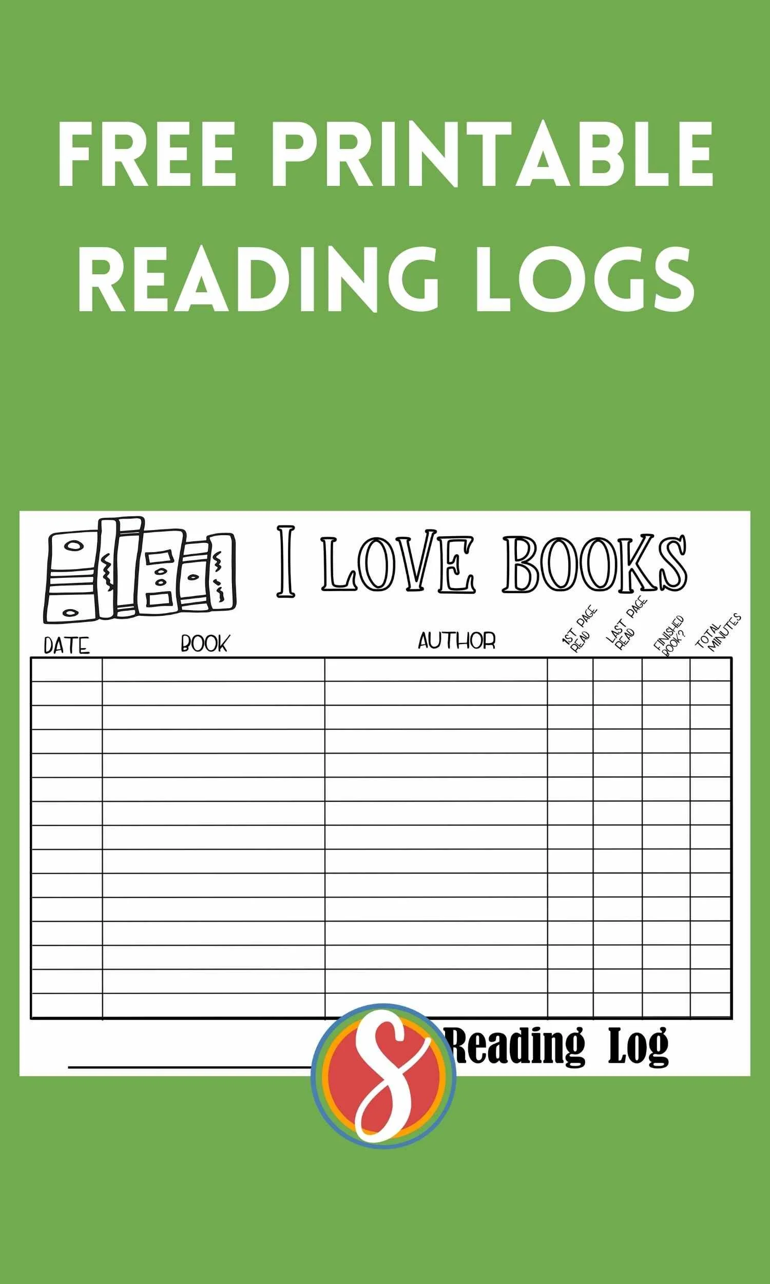 20+ Free Printable Reading Logs — Stevie Doodles