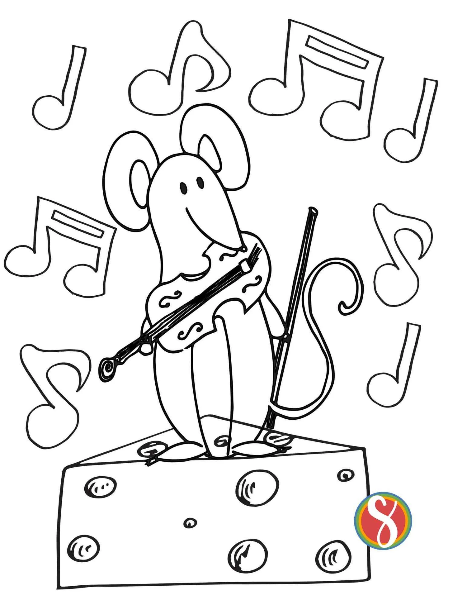 Free Mouse Coloring Pages — Stevie Doodles