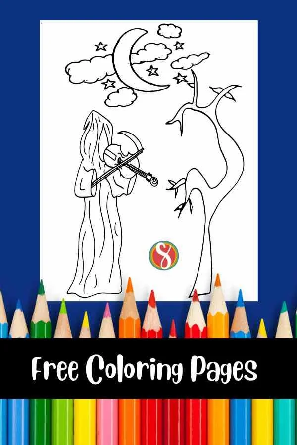 Free Halloween Coloring Pages — Stevie Doodles