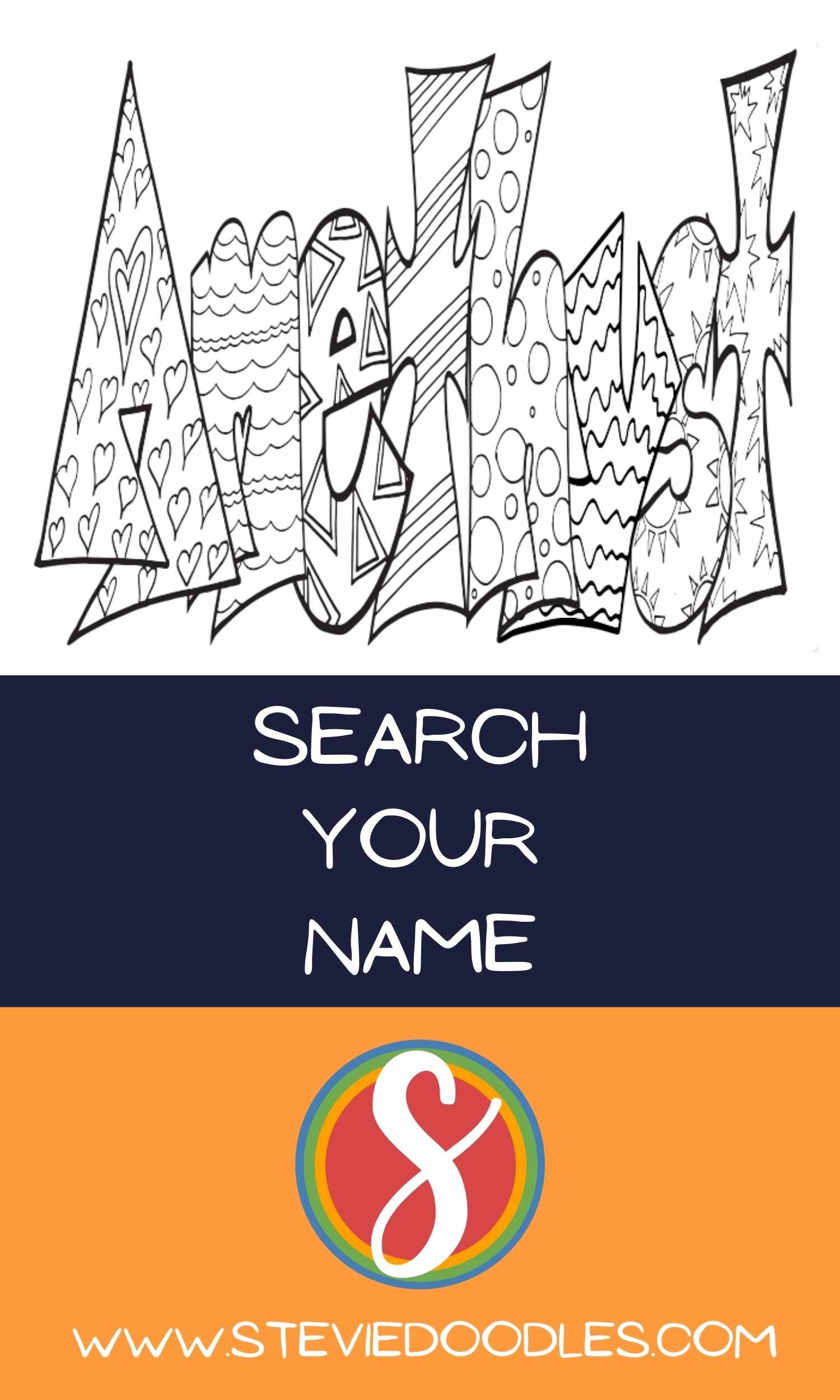AMETHYST Free Name Coloring Page — Stevie Doodles
