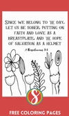 Free 1 ThessaloniansColoring Pages — Stevie Doodles