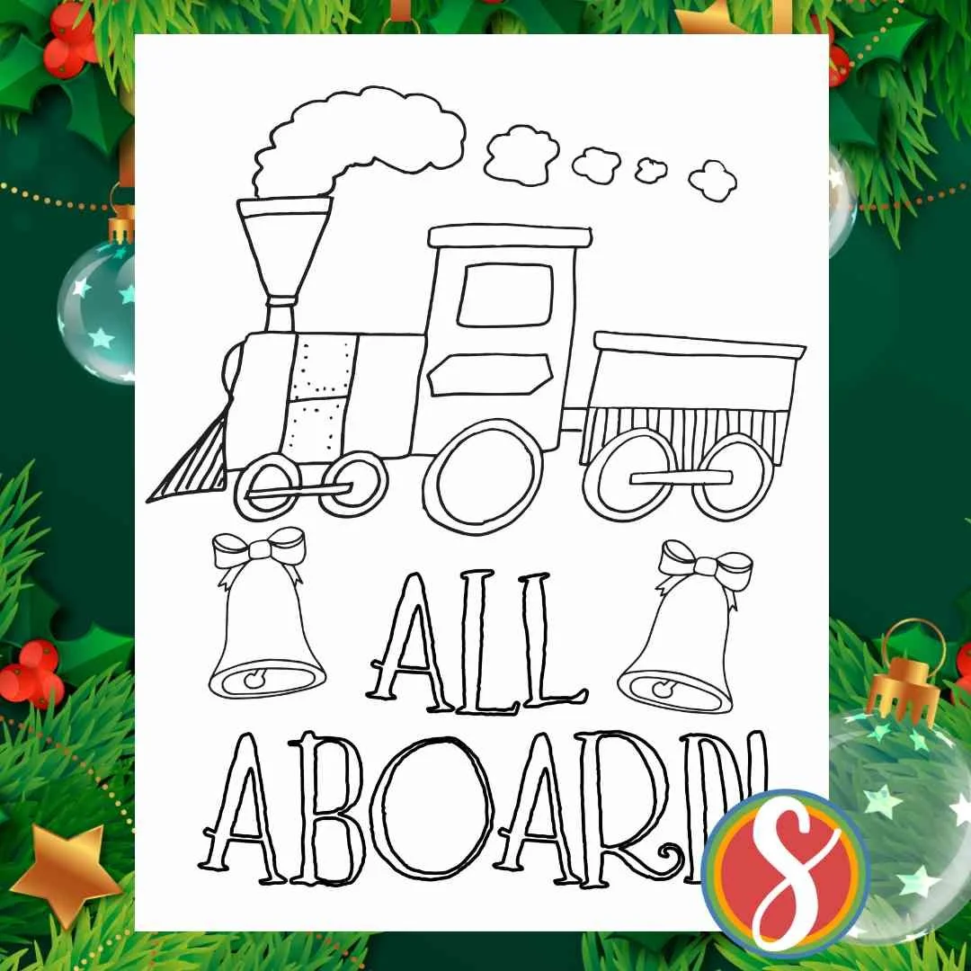 Fre Polar Express Coloring Pages — Stevie Doodles