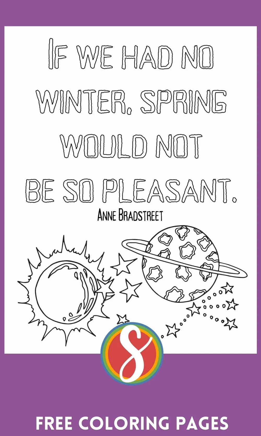 Free Spring Coloring Pages — Stevie Doodles