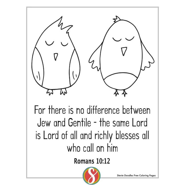 Free Romans Scripture Coloring Pages — Stevie Doodles