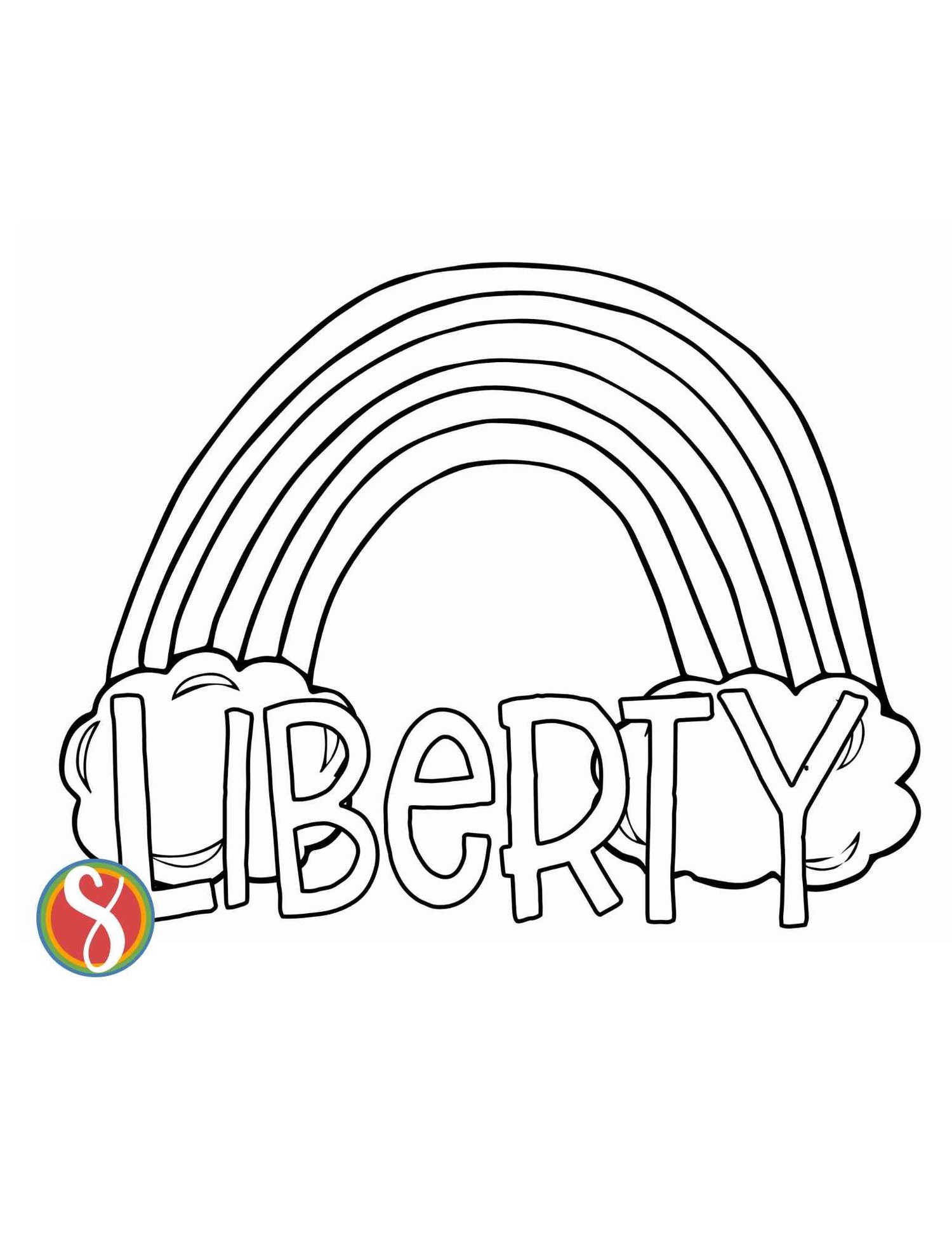 Free Liberty Name Coloring Pages — Stevie Doodles
