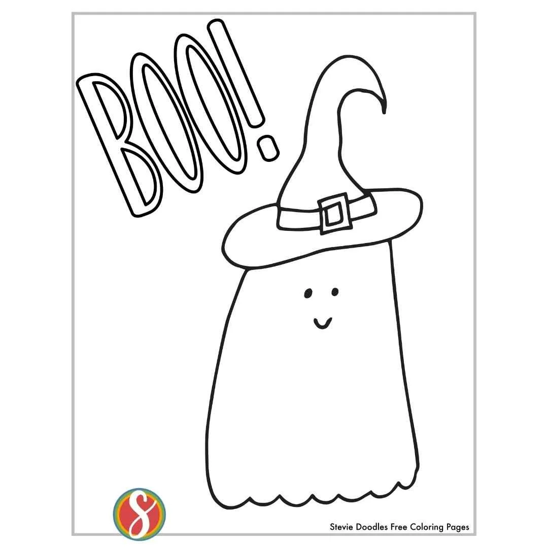 Free Witch Coloring Pages — Stevie Doodles
