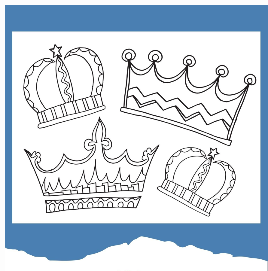 Free Crown Coloring Pages — Stevie Doodles