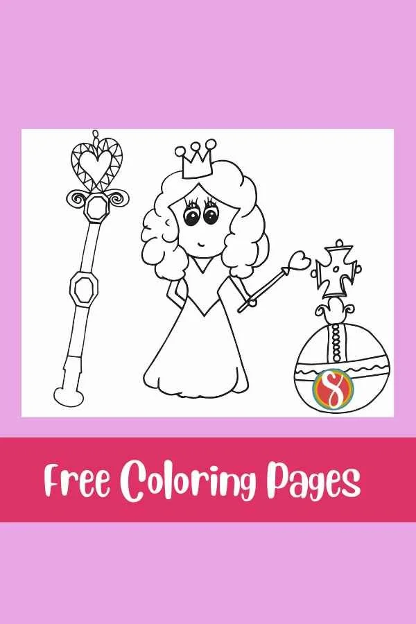 Free Princess Coloring Pages — Stevie Doodles