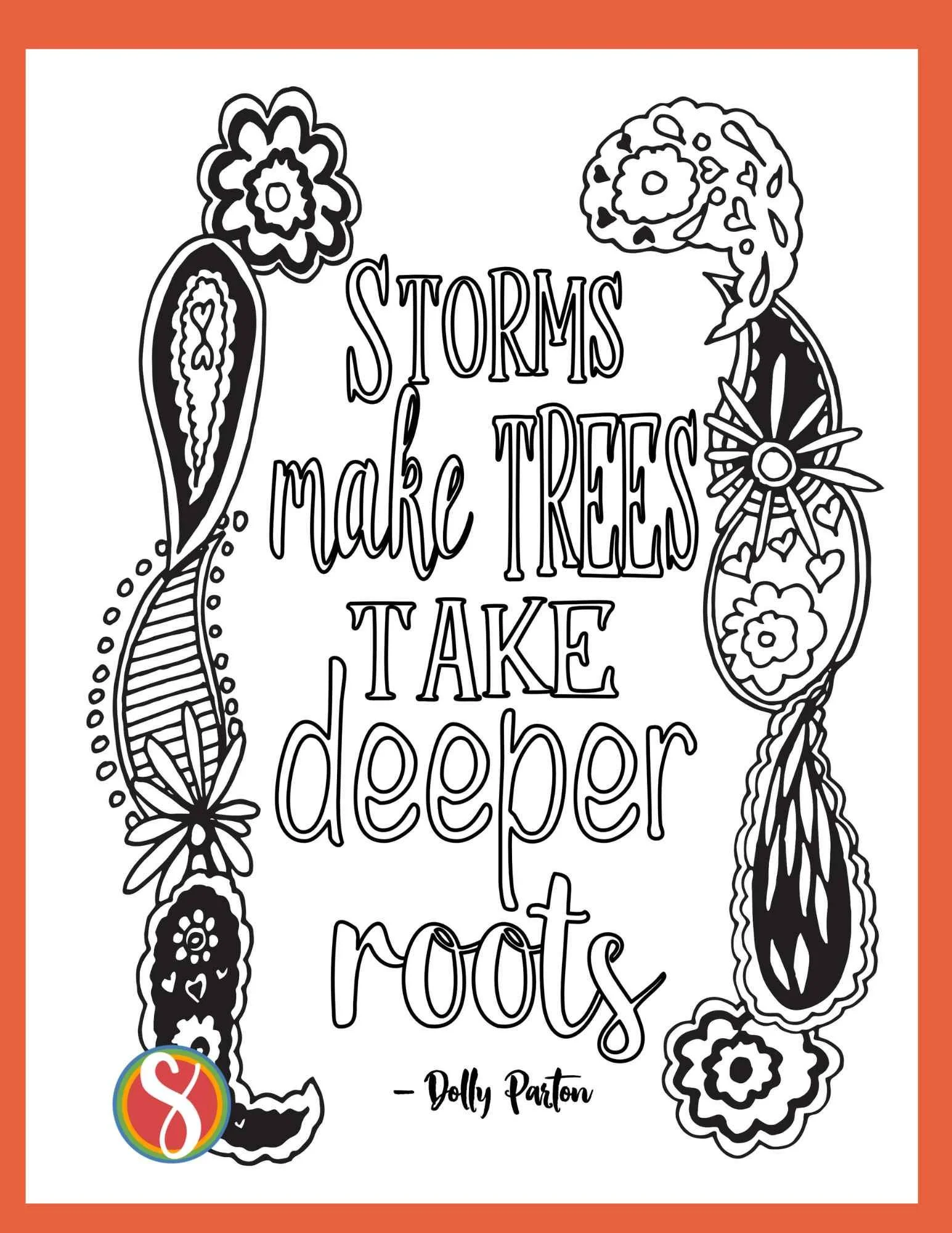 Nature Quote Coloring Pages — Stevie Doodles
