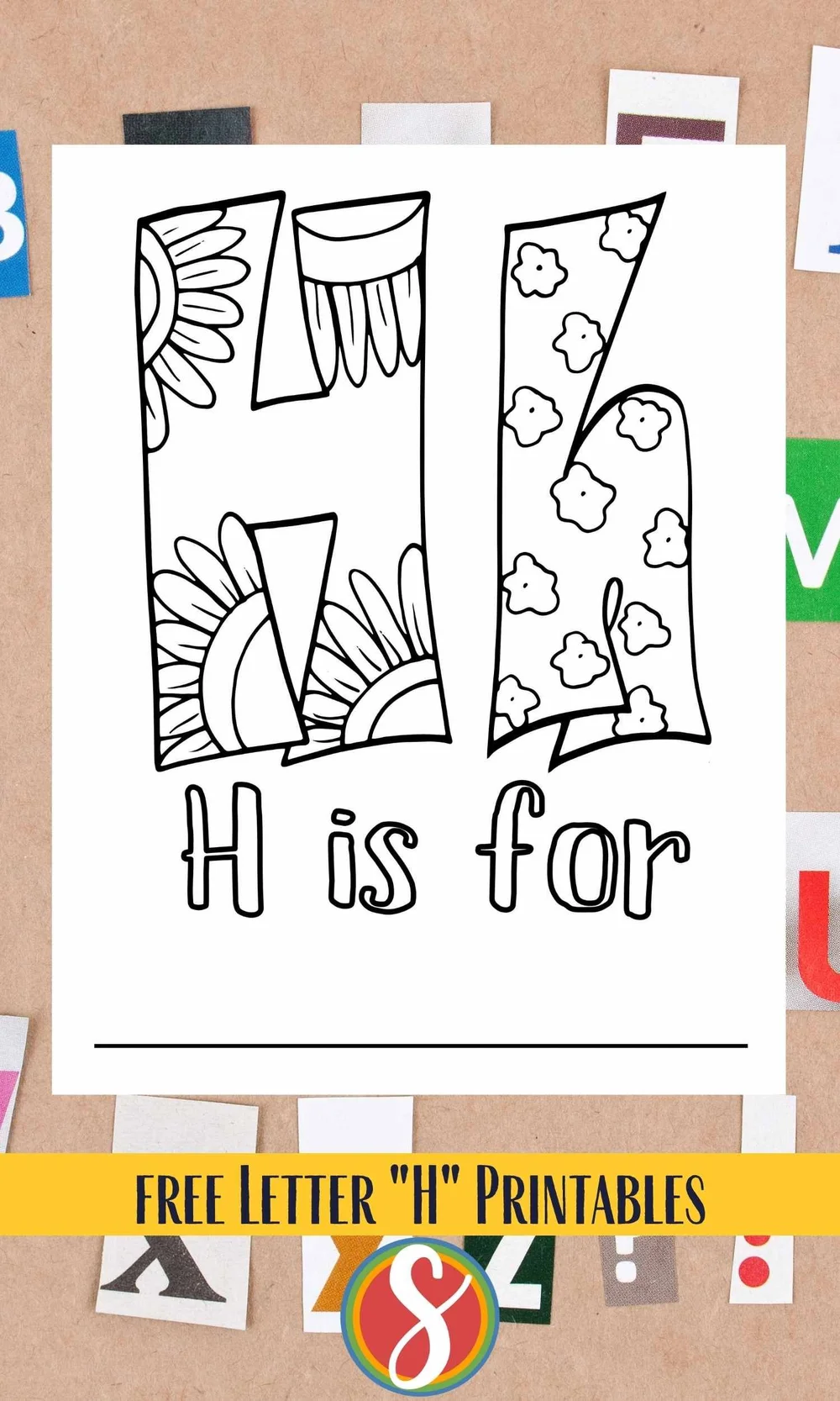 10 Free "H" Coloring Pages — Stevie Doodles