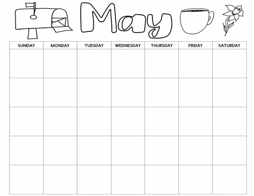 Free May Coloring Pages — Stevie Doodles