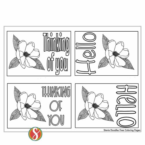 Free Magnolia Coloring Pages — Stevie Doodles
