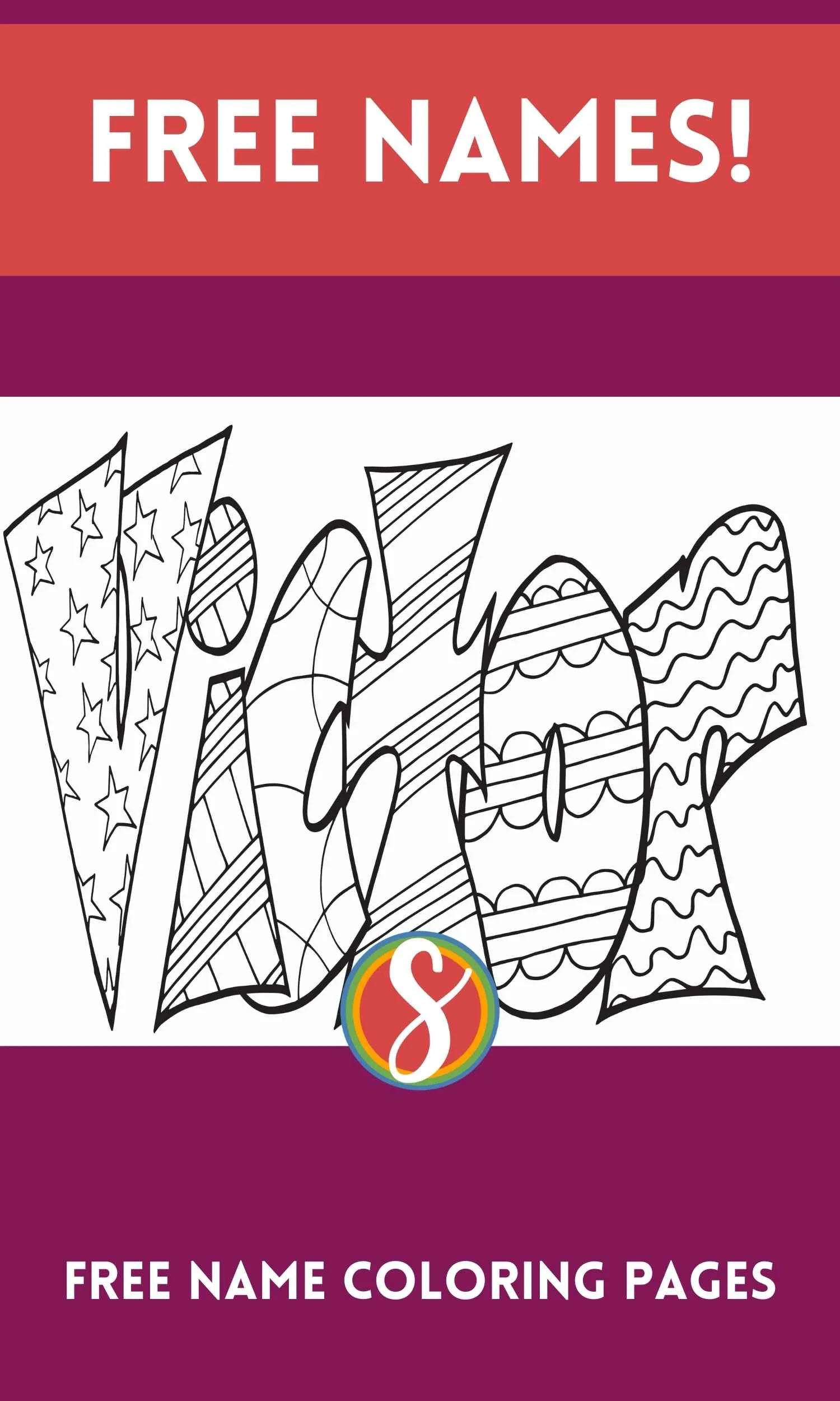 Free VICTOR Name Coloring Page Printable — Stevie Doodles