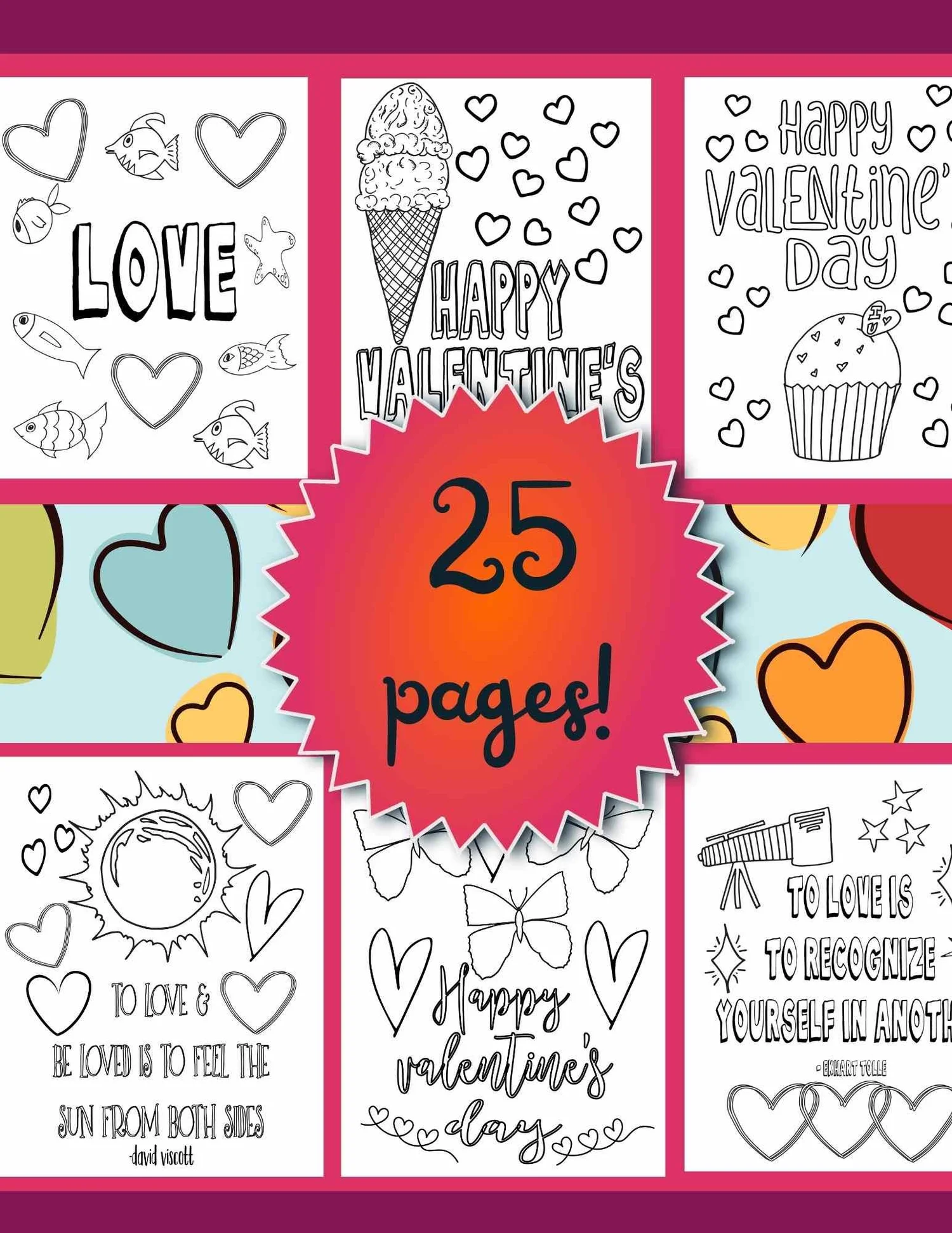 For Subscribers - 25 Page Valentine's Day Book — Stevie Doodles