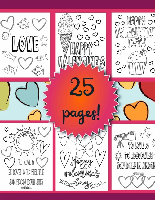 For Subscribers - 25 Page Valentine's Day Book — Stevie Doodles