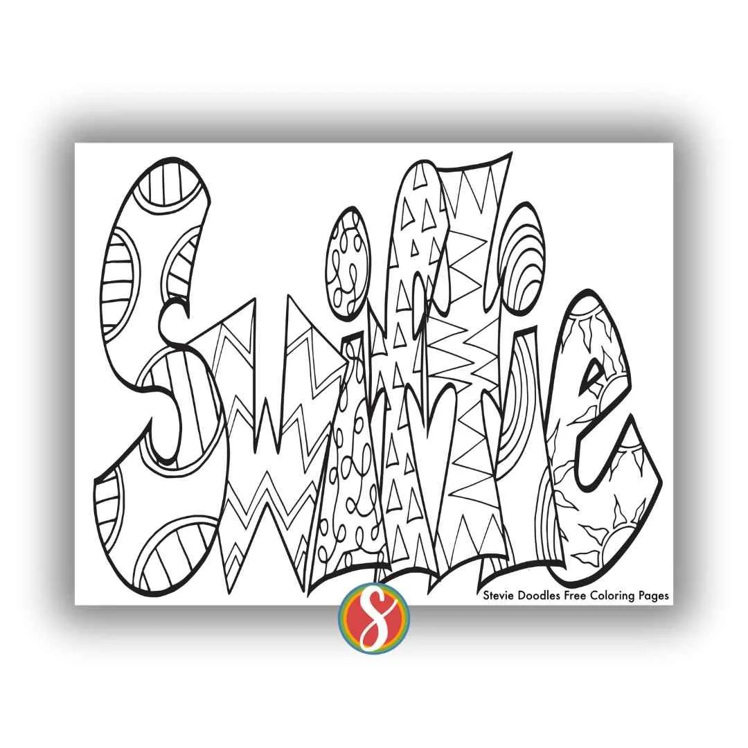 Free SWIFT & SWIFTIE Coloring Page — Stevie Doodles