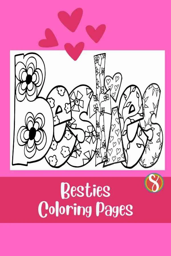 Free Besties Coloring Pages — Stevie Doodles