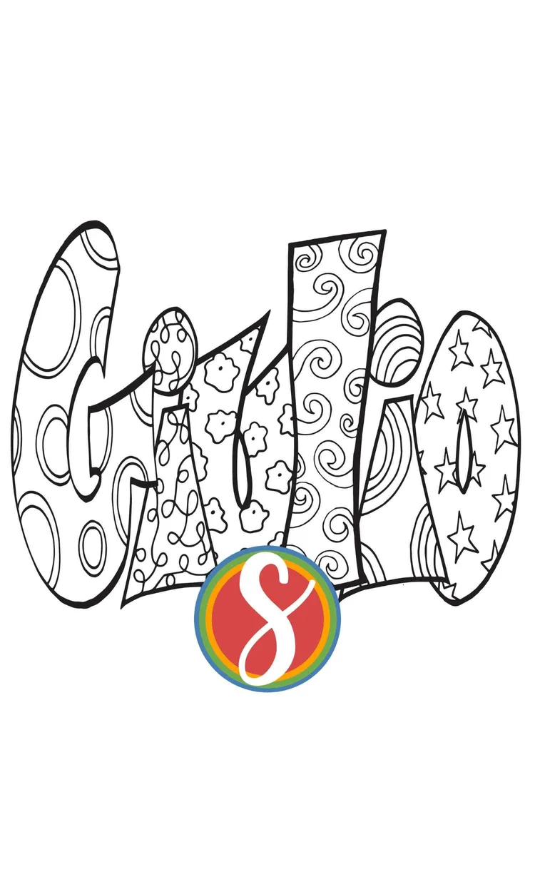 Free "Giulio" Coloring Page — Stevie Doodles
