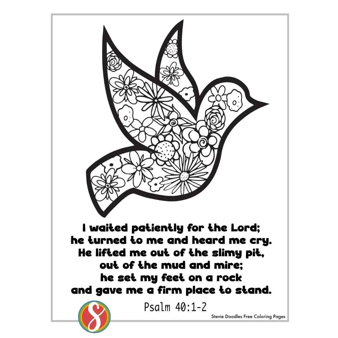 Psalm 31 - 40 - Free Coloring — Stevie Doodles