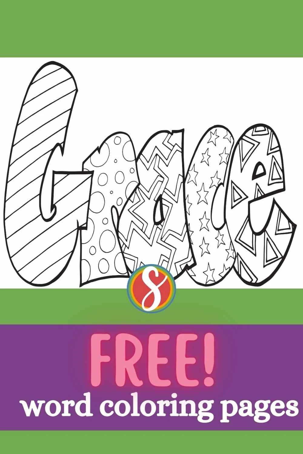 Free Grace Coloring Pages — Stevie Doodles
