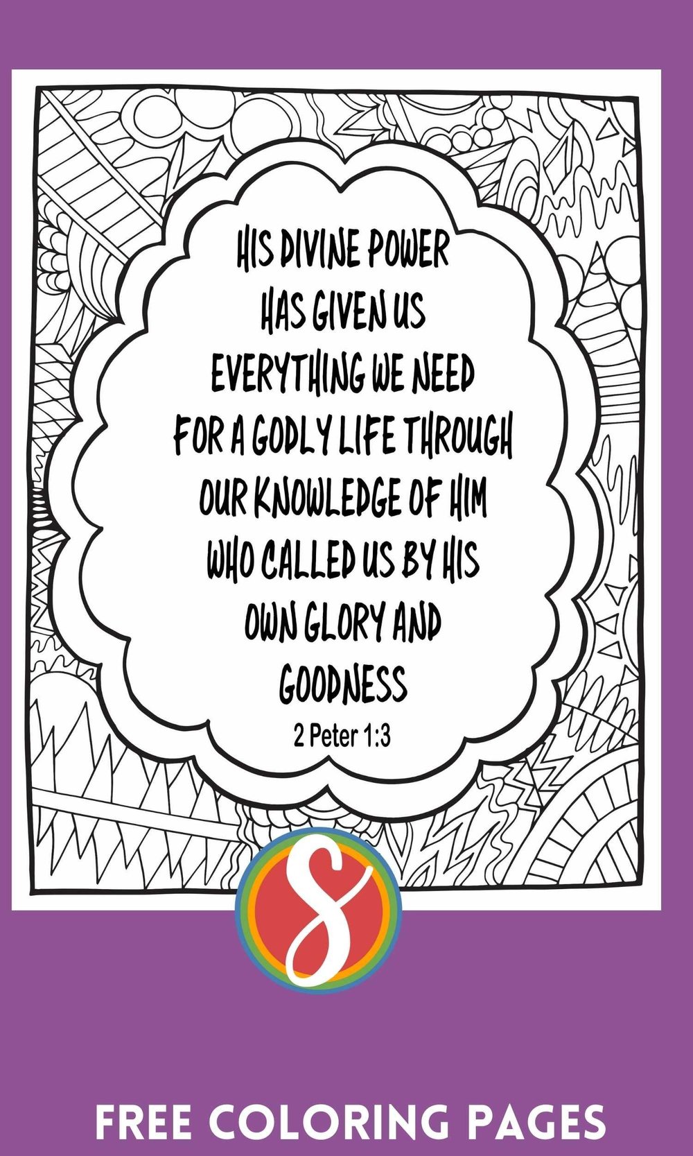 Free 2 Peter Coloring Pages — Stevie Doodles