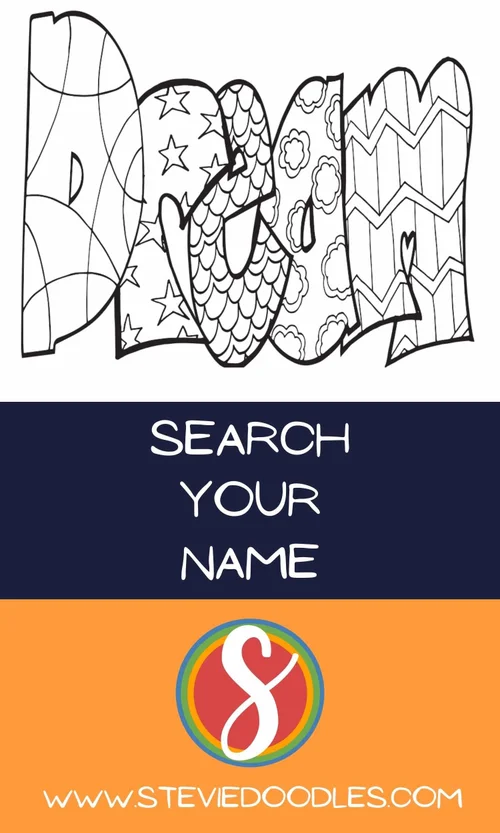 Free Dream Coloring Page — Stevie Doodles