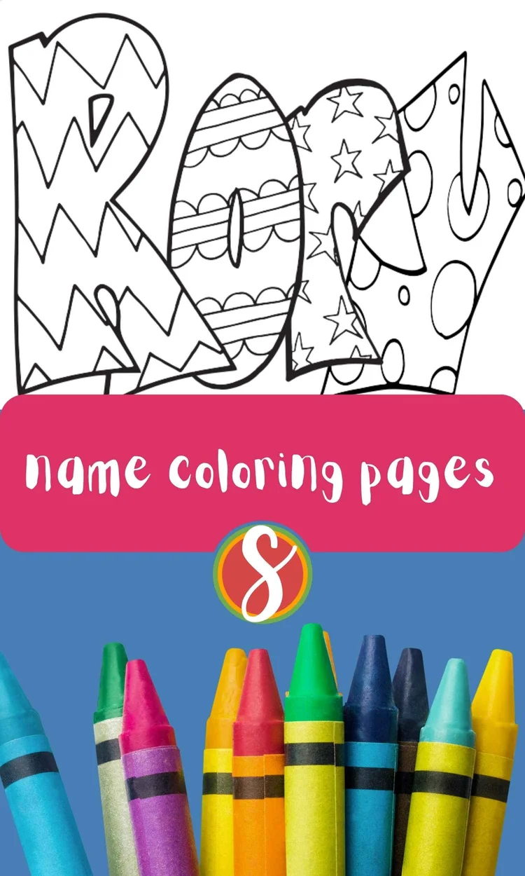 Free RORY Name Coloring Page Printable — Stevie Doodles