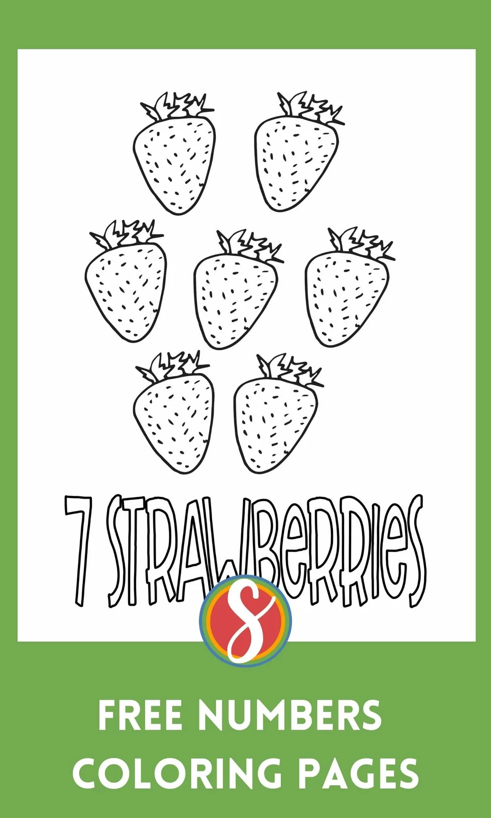 Free Numbers 1-10 Coloring Pages Fruit — Stevie Doodles