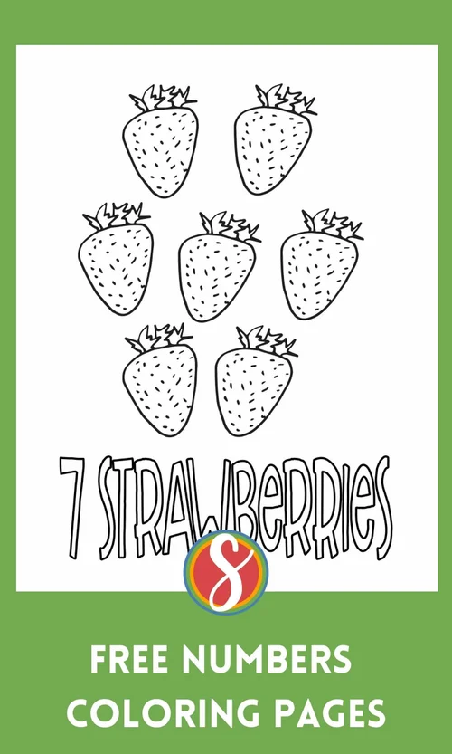 Free Numbers 1-10 Coloring Pages Fruit — Stevie Doodles