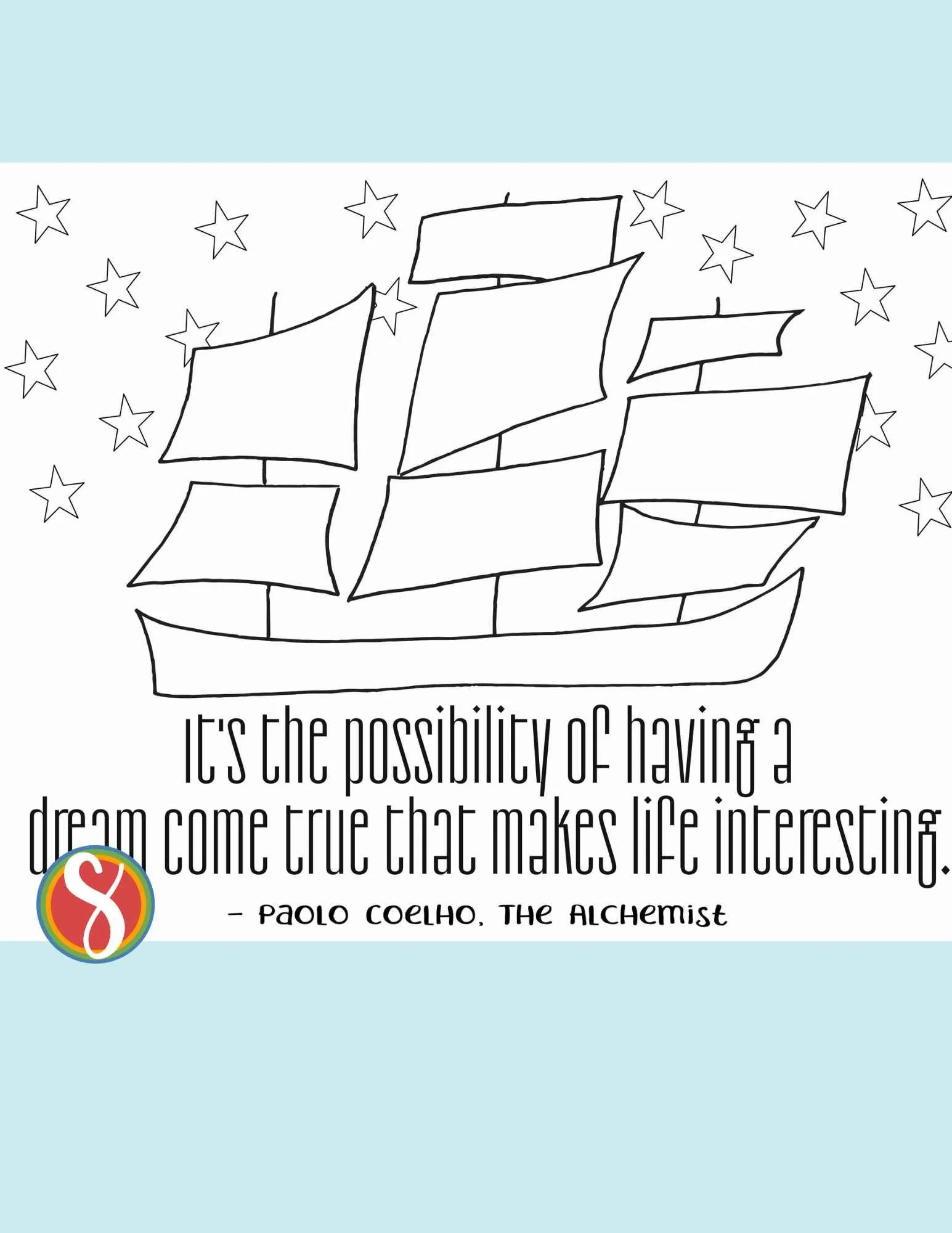 The Alchemist Quote Coloring Pages — Stevie Doodles