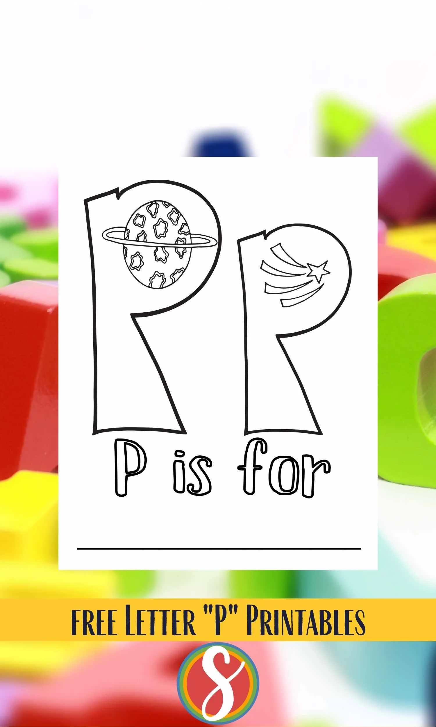 Free Letter P Coloring Pages — Stevie Doodles