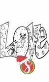 I Love You Christmas Coloring Pages — Stevie Doodles