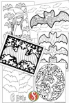 Free Bat Coloring Pages — Stevie Doodles