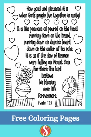 Psalms 131 - 140 - Free Coloring — Stevie Doodles