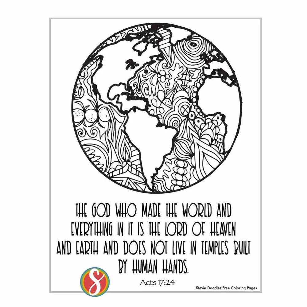 Free Acts Coloring Pages - Scripture — Stevie Doodles