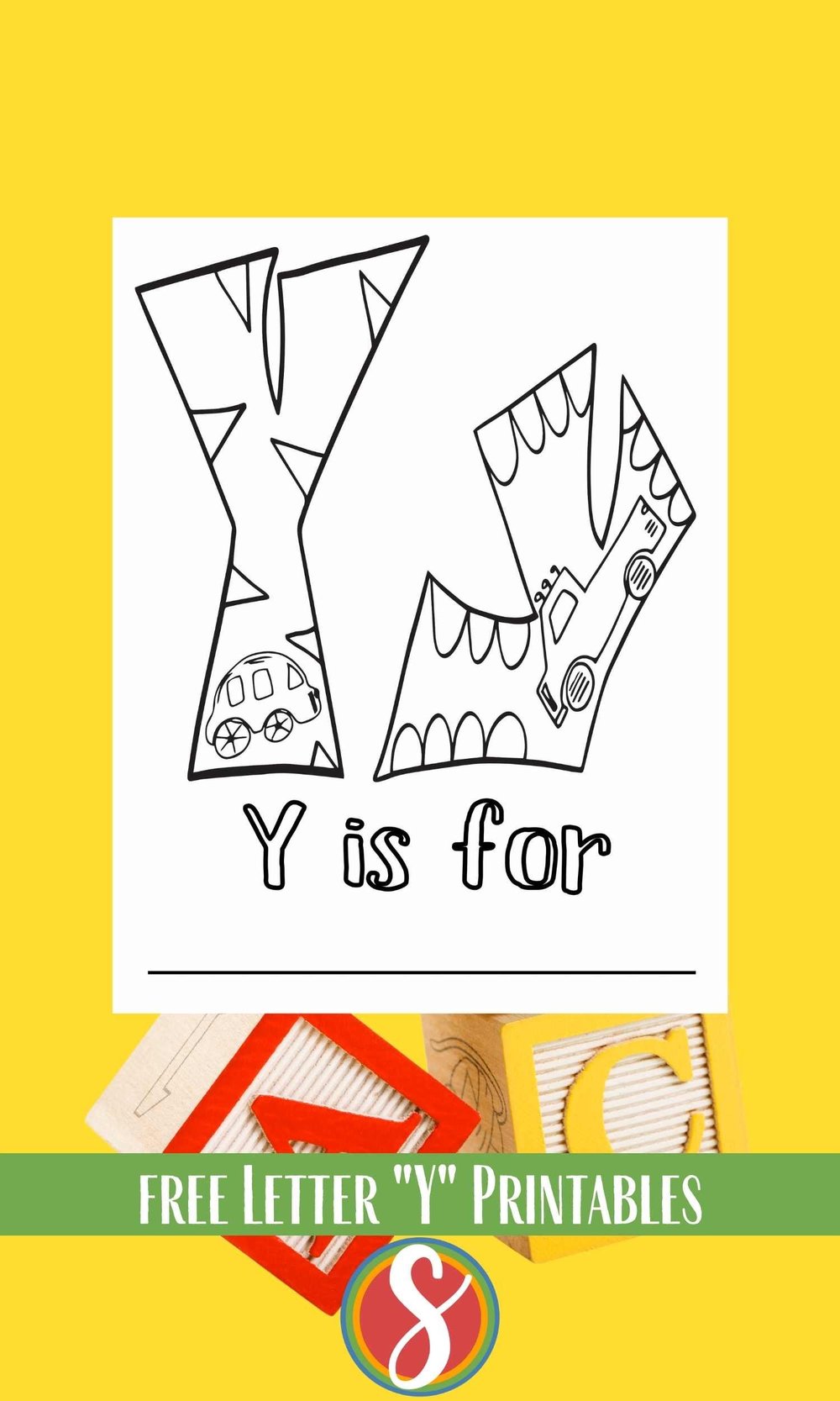 10 Free "Y" Coloring Pages — Stevie Doodles