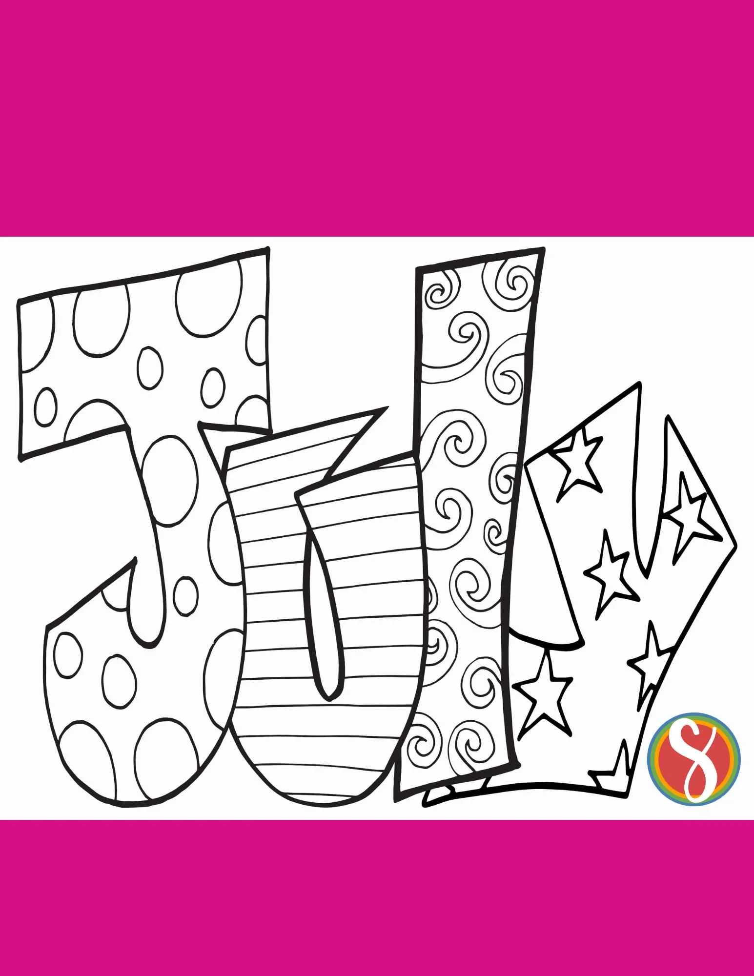 Free July Coloring Pages — Stevie Doodles