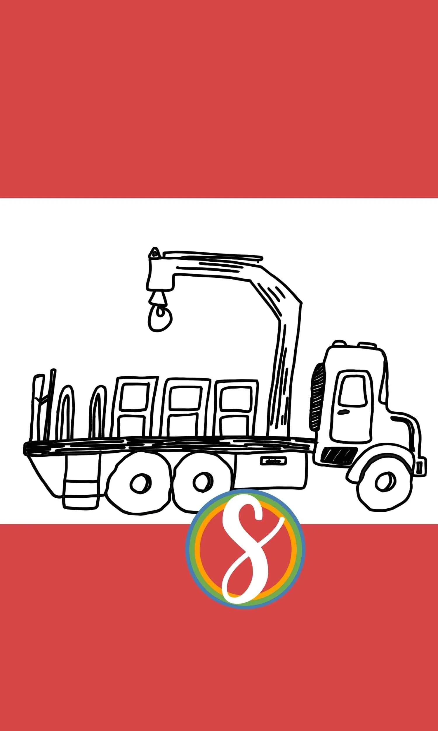 Free Trucks Coloring Pages — Stevie Doodles