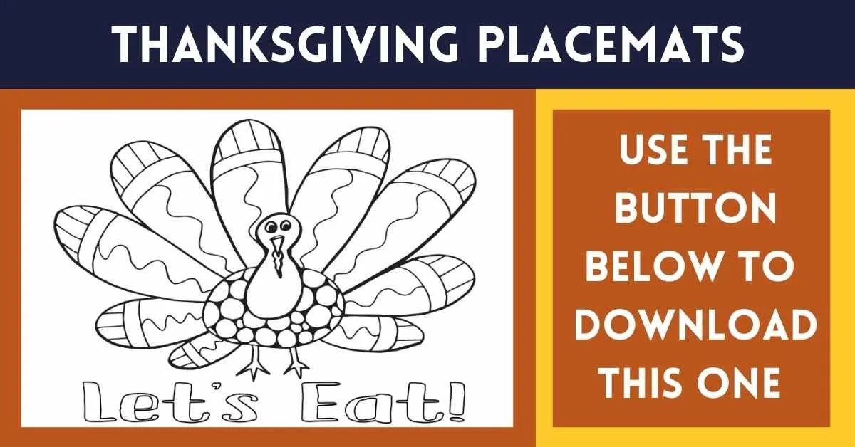 Free Thanksgiving Placemats Printable — Stevie Doodles