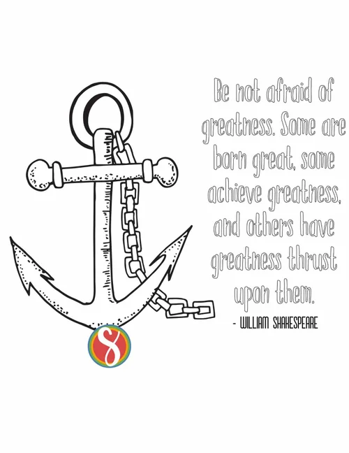 Free Shakespeare Quote Coloring Page — Stevie Doodles