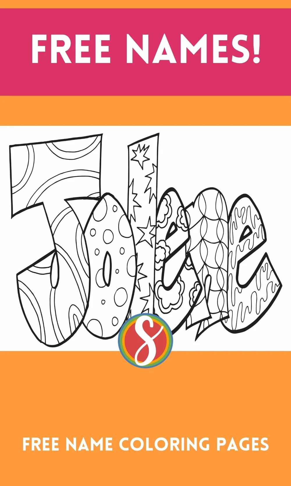 Free JOLENE Name Coloring Page Printable — Stevie Doodles