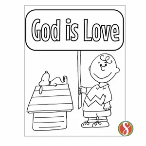 God Is Love Coloring Pages — Stevie Doodles