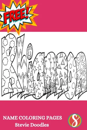 Free Rhiannon Coloring Page — Stevie Doodles